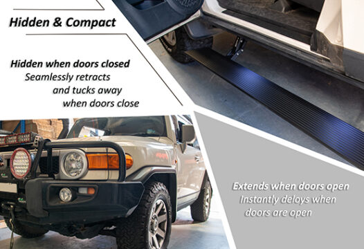 FJ Cruiser Electric Side Steps: E-Boards - Running Boards - Tyrant 4x4